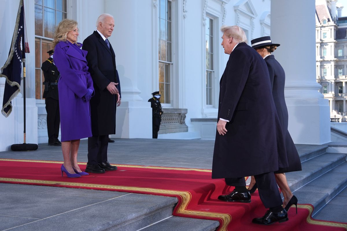 PHOTO COLLECTION: Trump Inauguration White House Arrival Biden