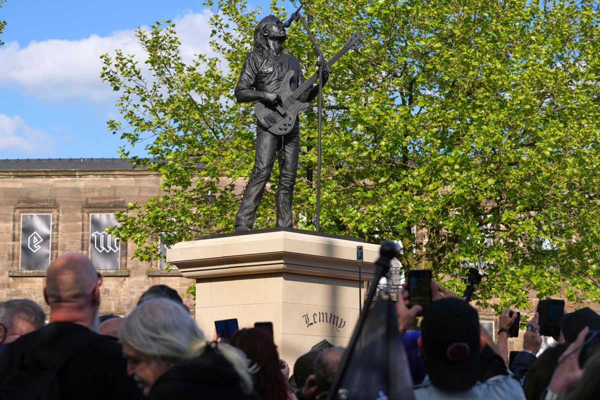 AP PHOTOS: Statue of late Motorhead frontman Lemmy unveiled ...