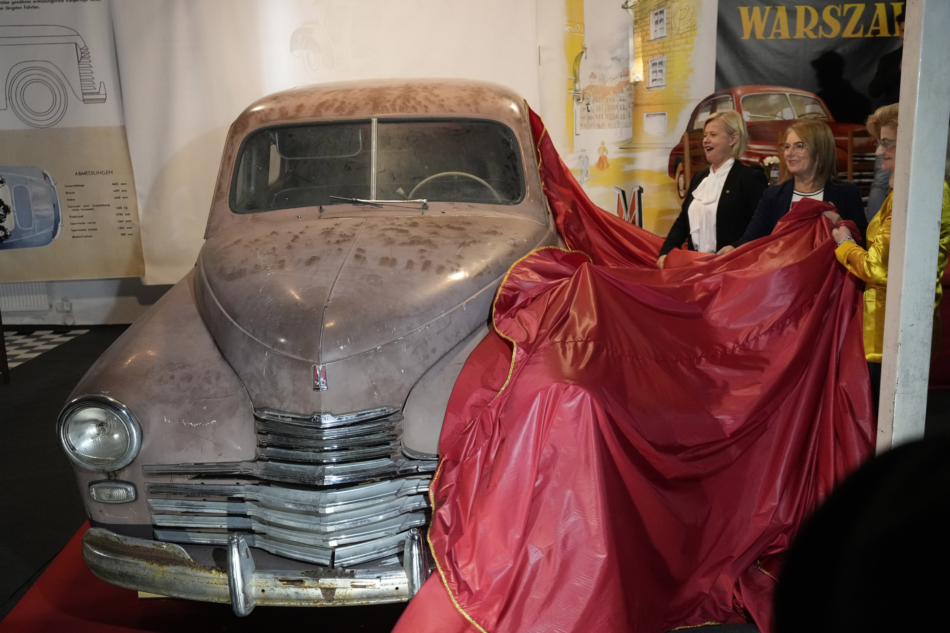 The first car made during Soviet-era Poland goes on display 73 years l...
