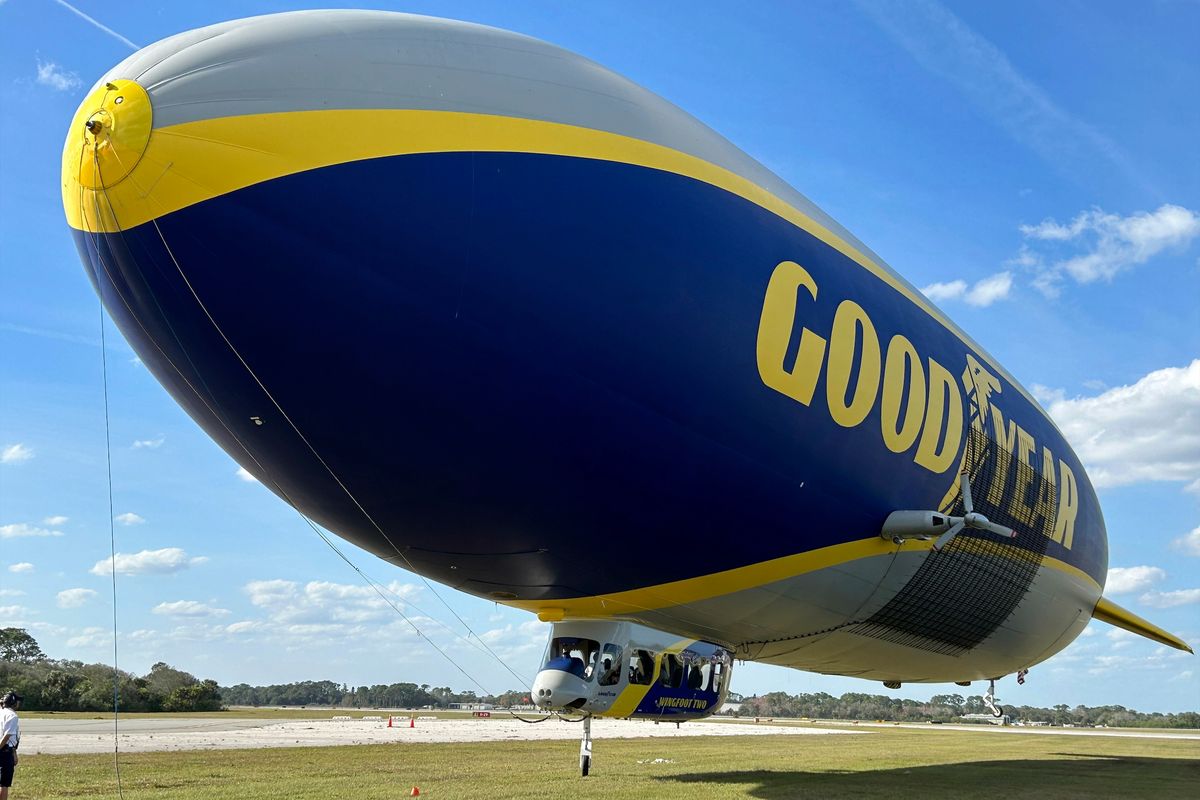 Goodyear Blimp at 100: From Ronald Reagan to Ice Cube, 'floating piece...