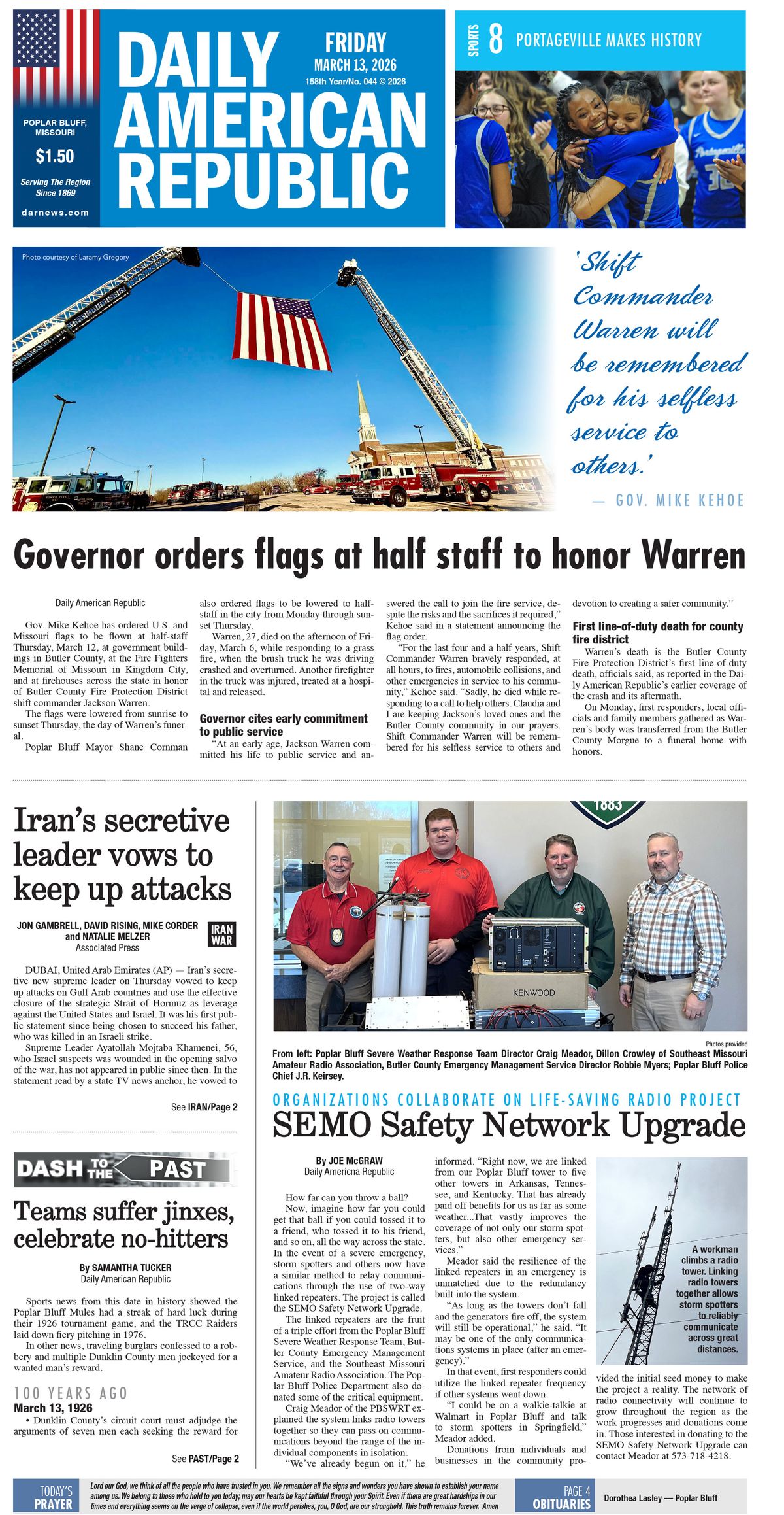 Friday, March 13, 2026, E-Edition