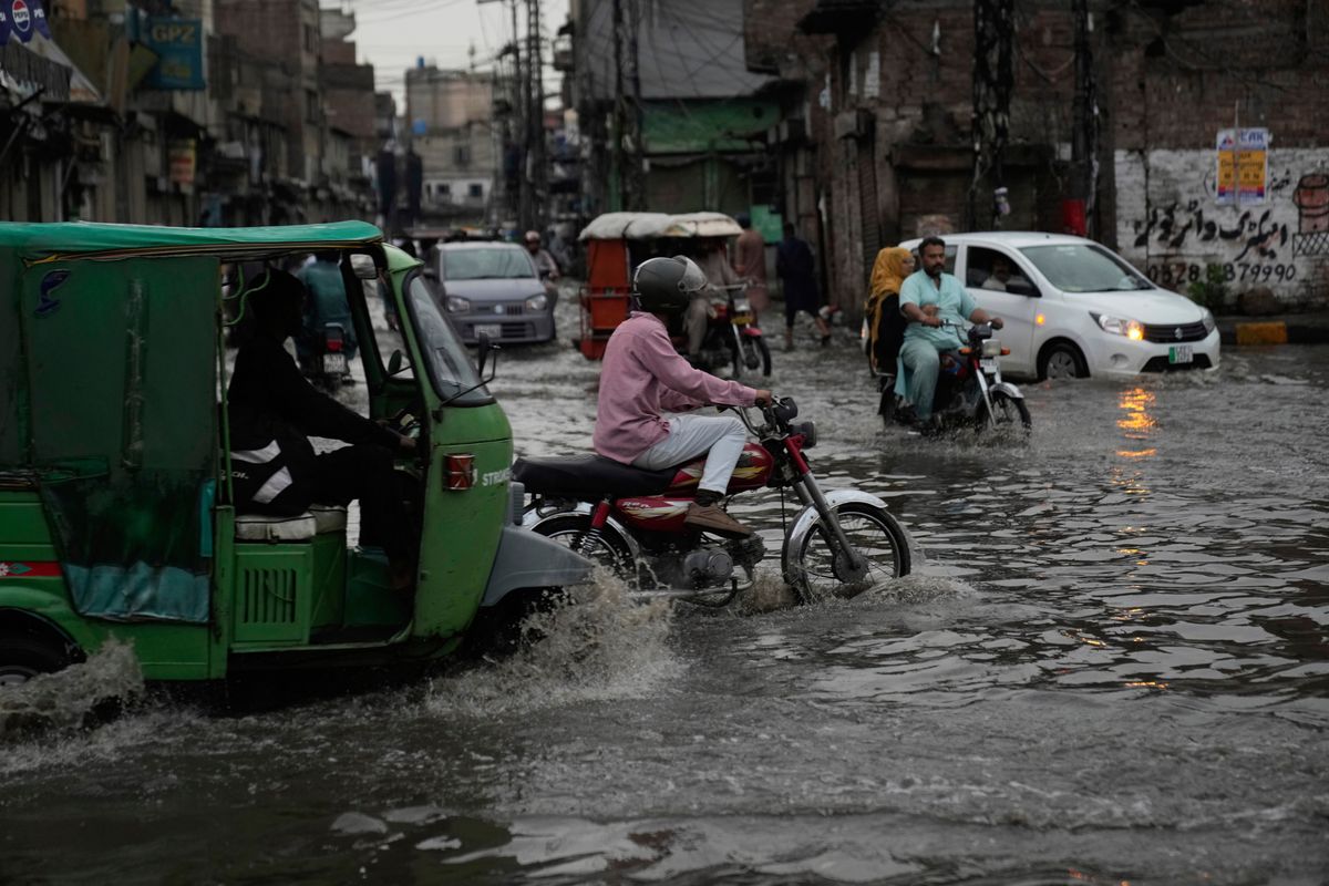 A week of heavy rains and floods across Pakistan kills 46 pe...