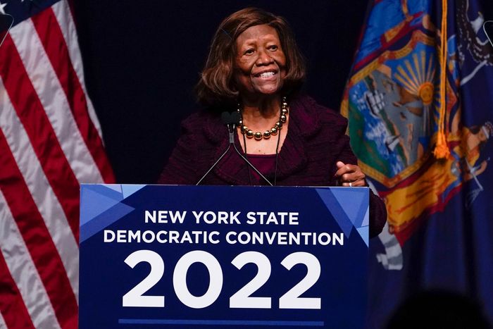 Lifelong New York civil rights advocate and NAACP leader Hazel Dukes d...