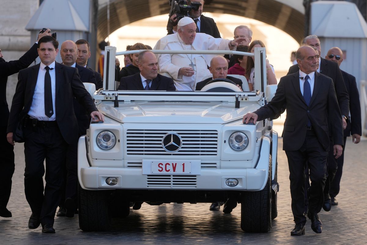 Pope Francis donated a popemobile to serve as a mobile healt...
