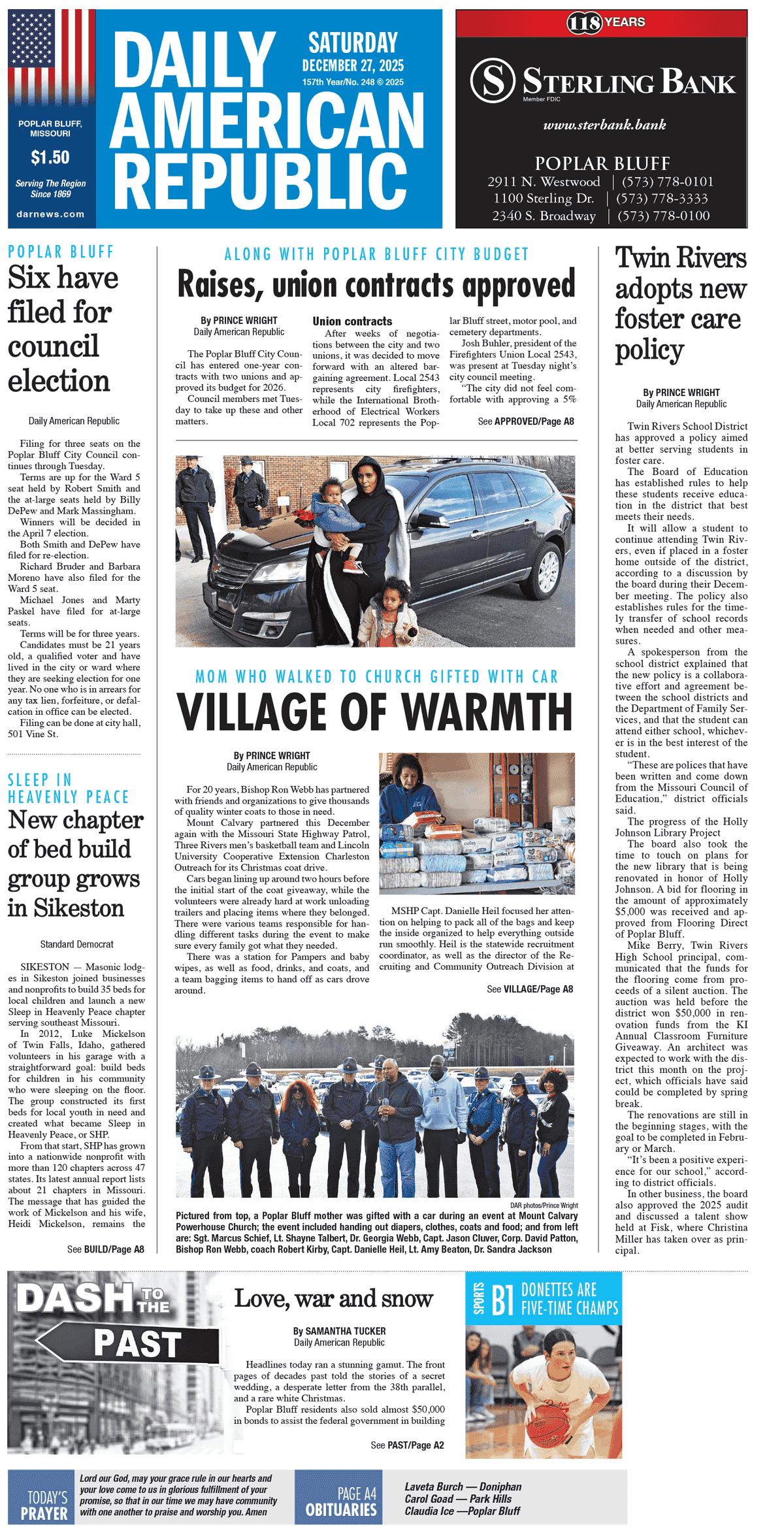 December 27, 2025 - Saturday: E-Edition