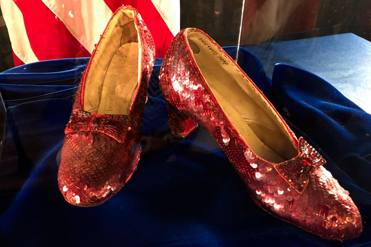 Ruby slippers worn by Judy Garland in 'The Wizard of Oz' to be auction...