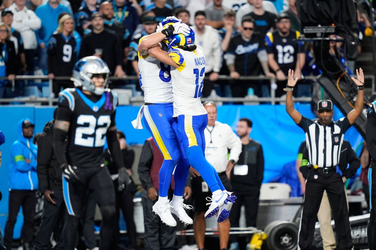 Stafford's late TD pass to Parkinson lifts the Rams past the Panthers ...