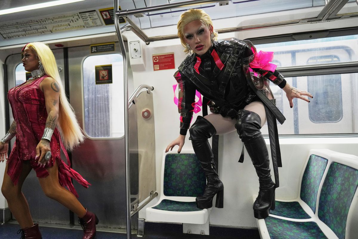 AP PHOTOS: LGBTQ+ models showcase Lady Gaga-inspired outfits at Rio de...