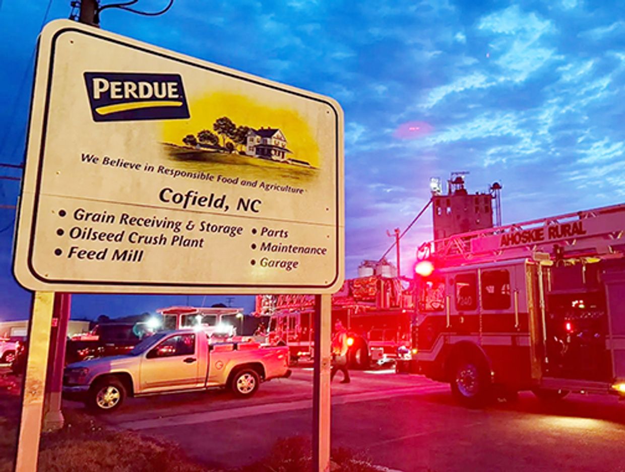 Perdue’s Cofield feed mill remains closed