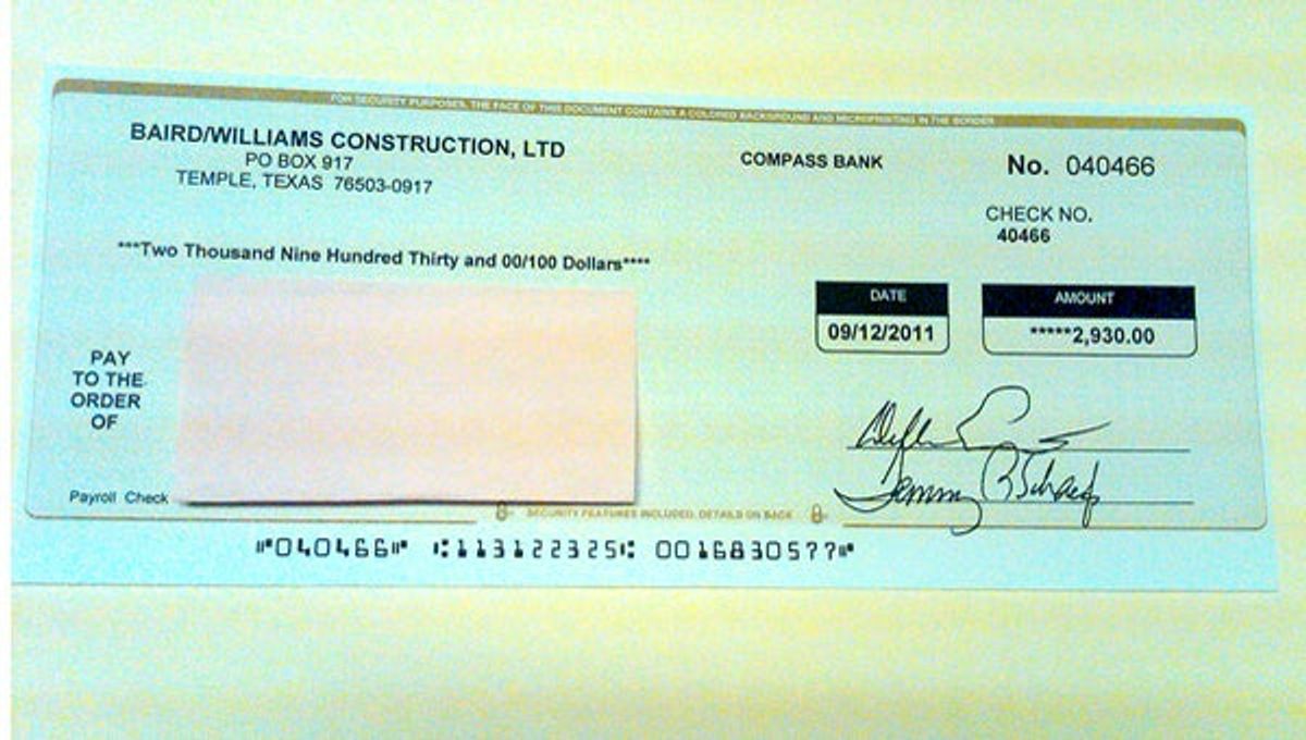 Fake checks surface in Northampton