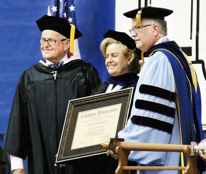 Chowan awards Honorary Doctorate degree to Linda Ann Fleming White