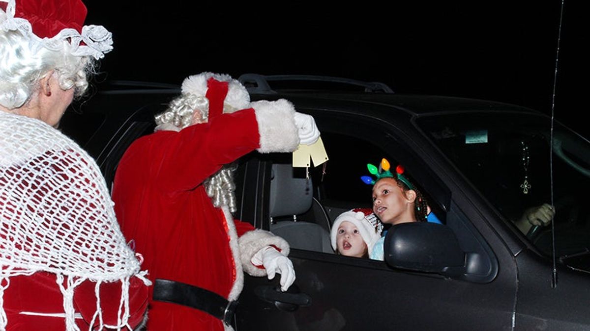 Santa promotes health safety
