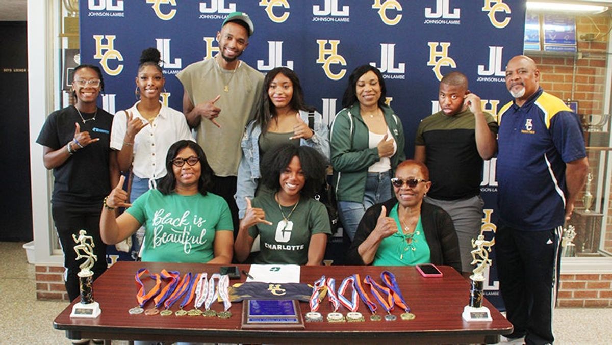 Lloyd signs athletic scholarship at UNC-Charlotte