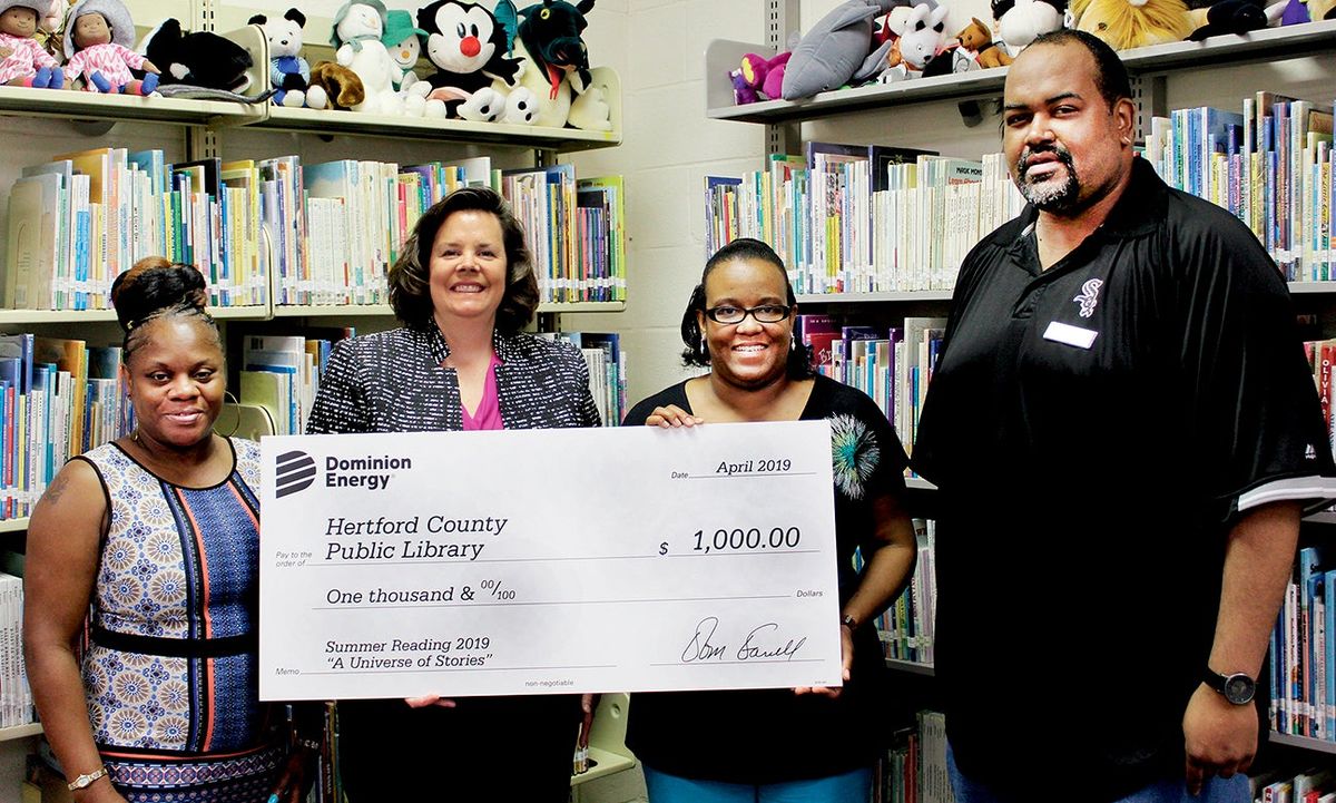 Library receives grant from Dominion