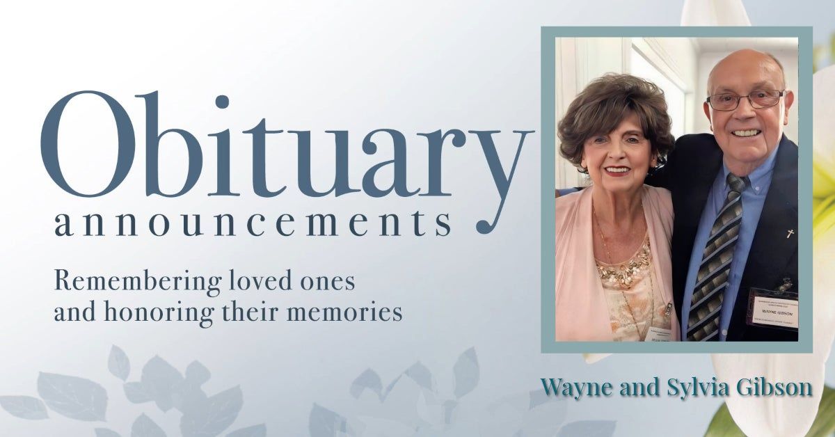 Obituary - Wayne and Sylvia Smith Gibson