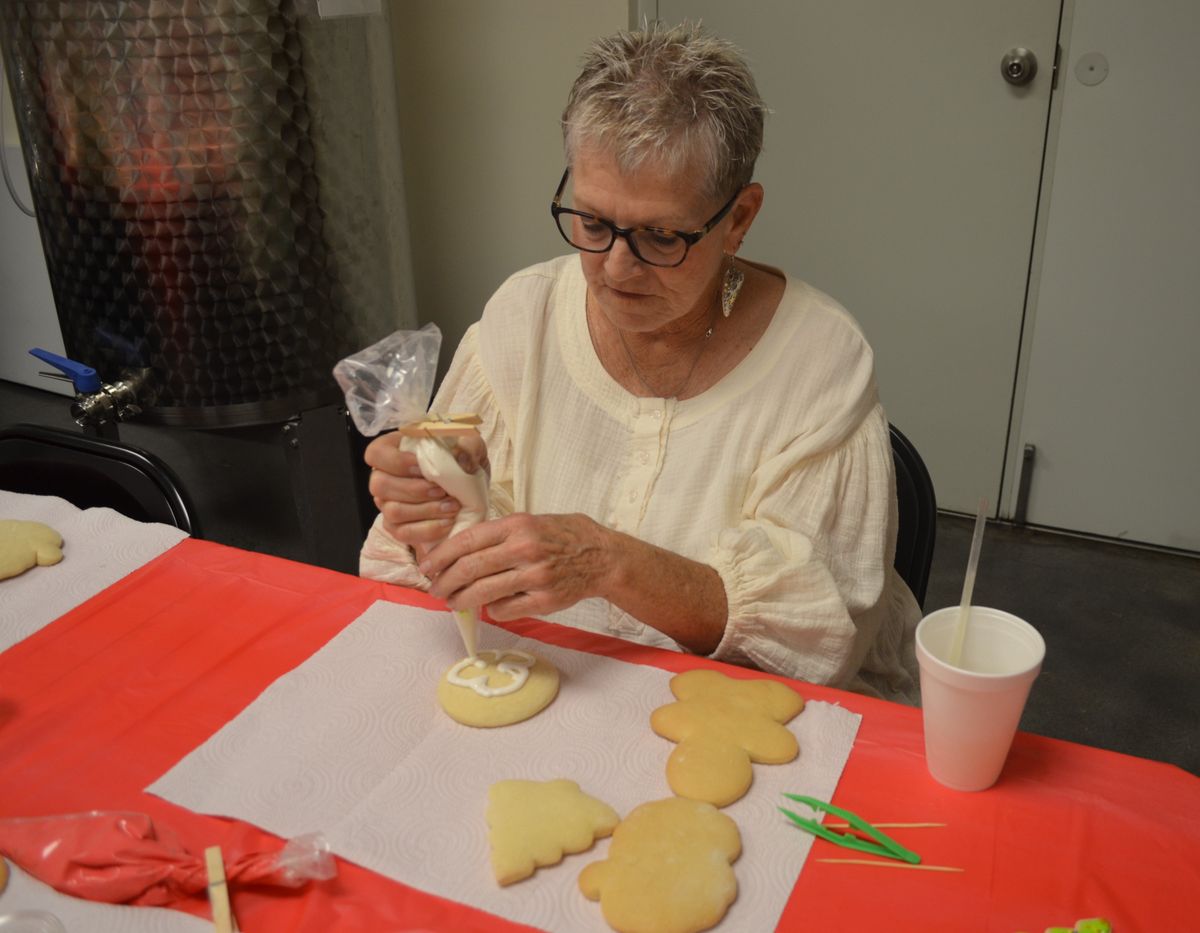 Local ladies enjoy "girls' night out" creating cookies