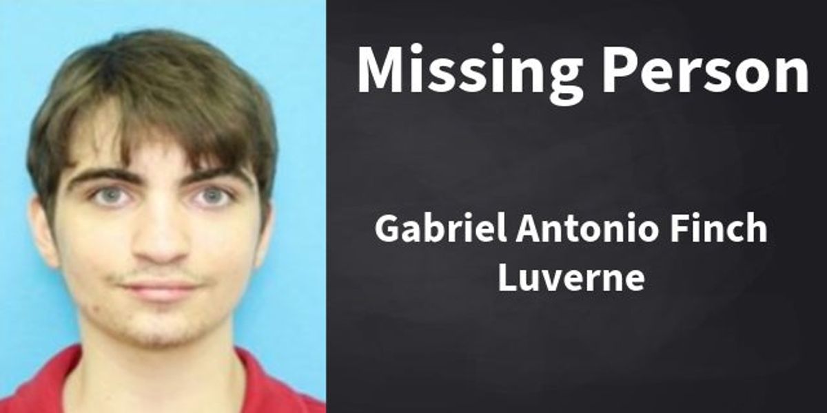 Missing alert issued for Gabriel Finch