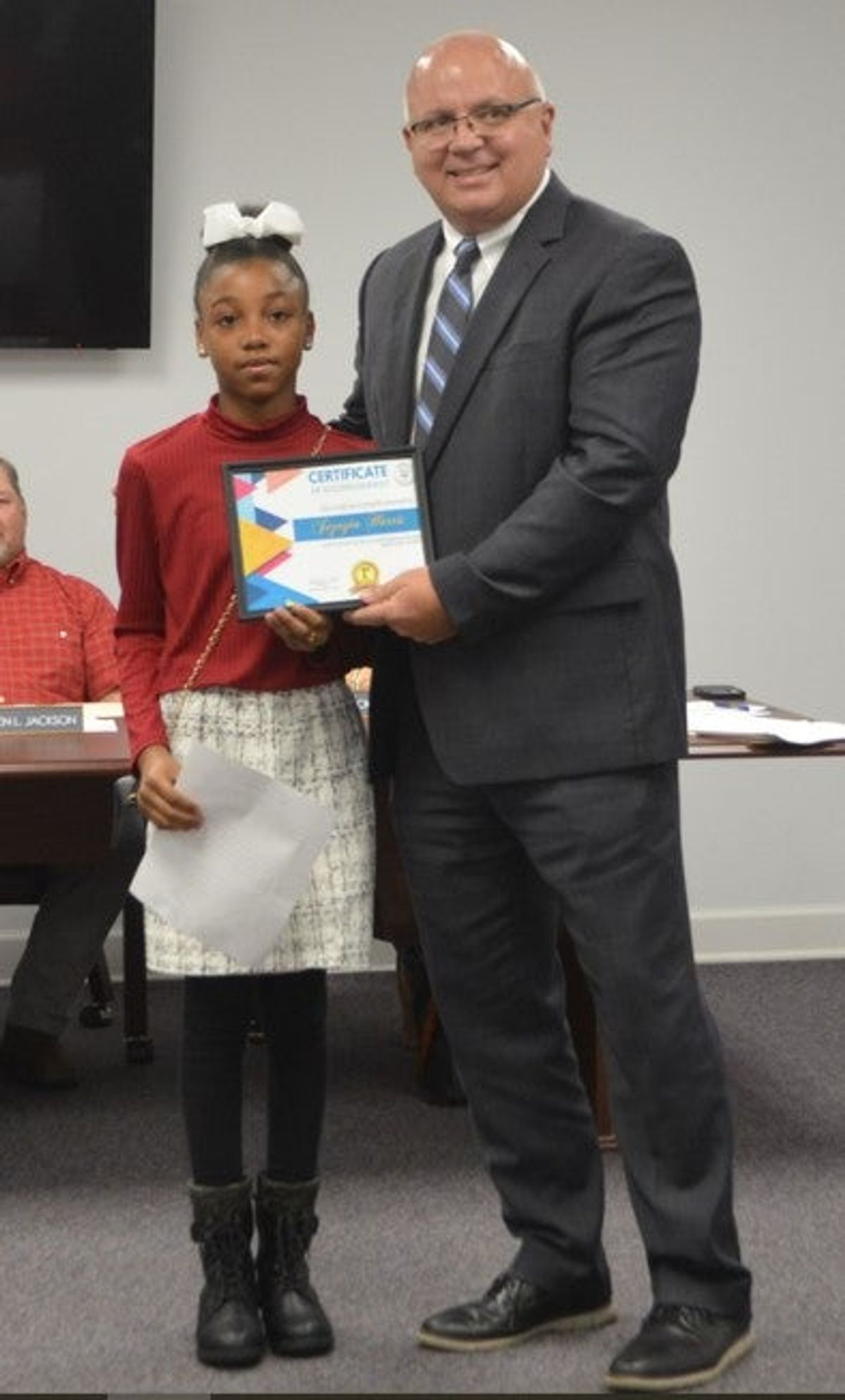 CCBOE swears in board members, recognizes winner of third-gr...
