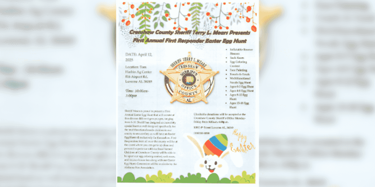 Sheriff's office organizes inaugural egg hunt