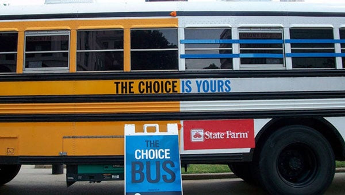 Choice bus highlights importance of education