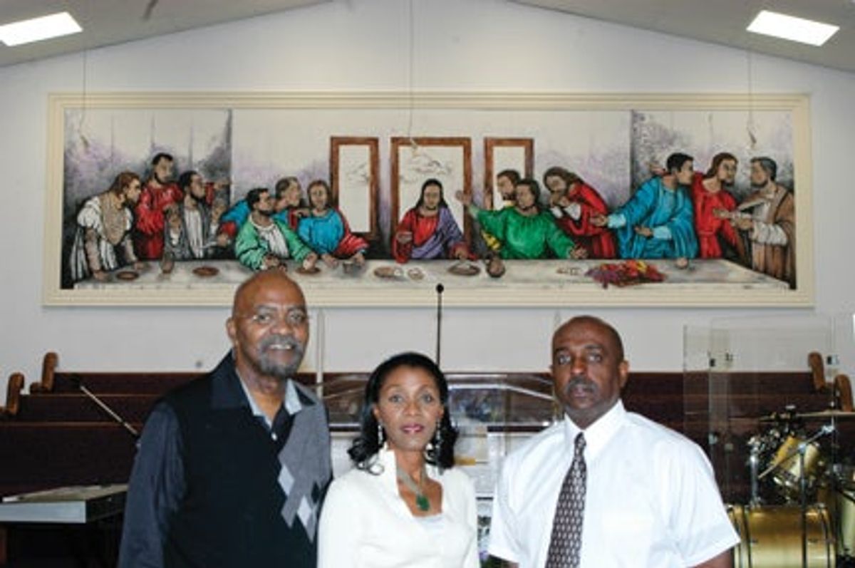 New church highlighted by mural