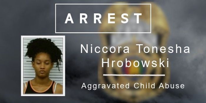 Hrobowski arrested for aggravated child abuse