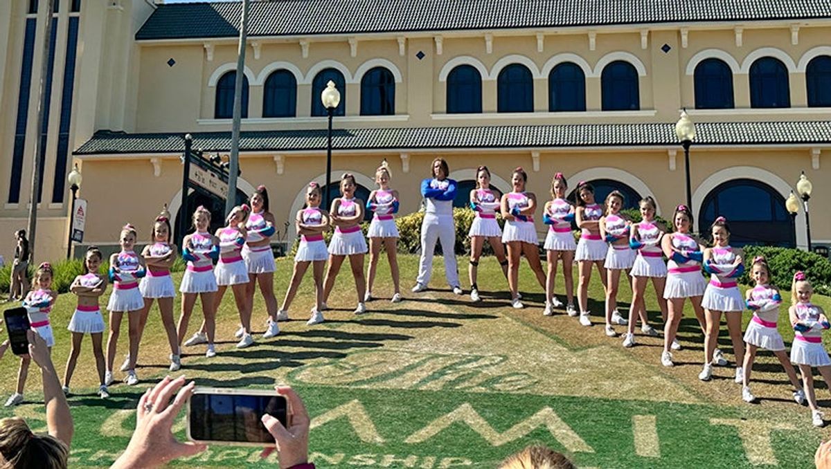 Local cheer team places in national competition