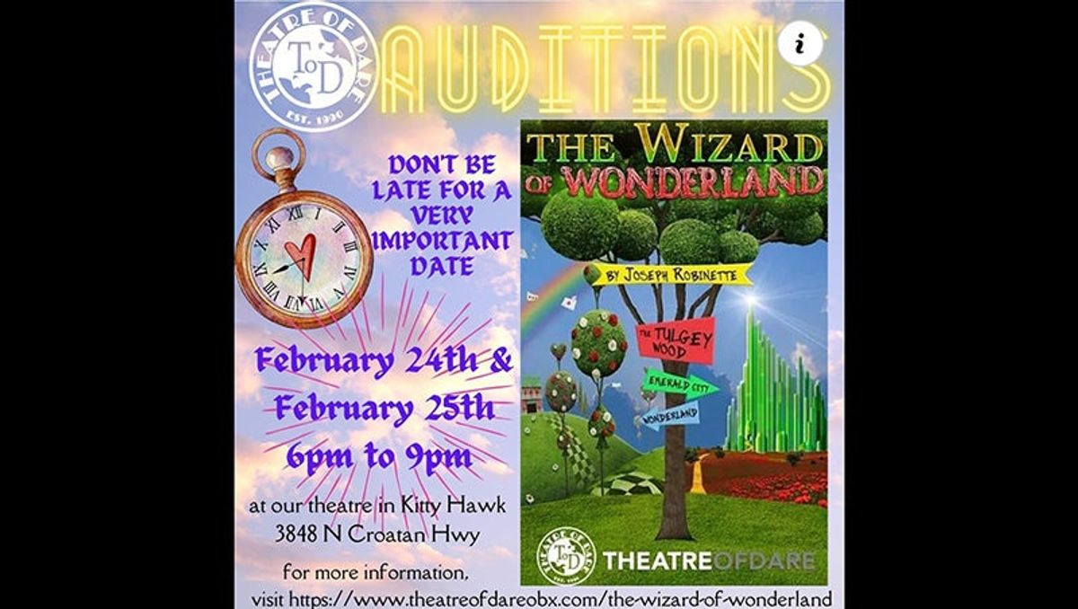 Larger-than-life characters sought for 'Wonderland' audition...
