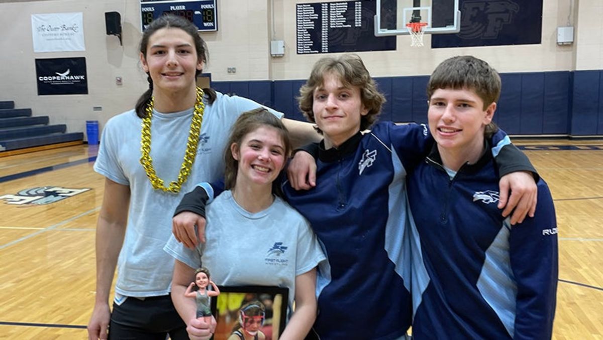 Senior wrestlers celebrated at First Flight High School