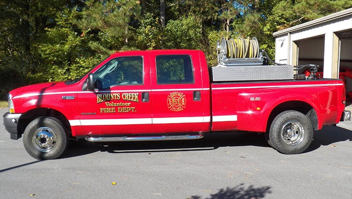 Swan Quarter Volunteer Fire Department takes possession of new brush t...