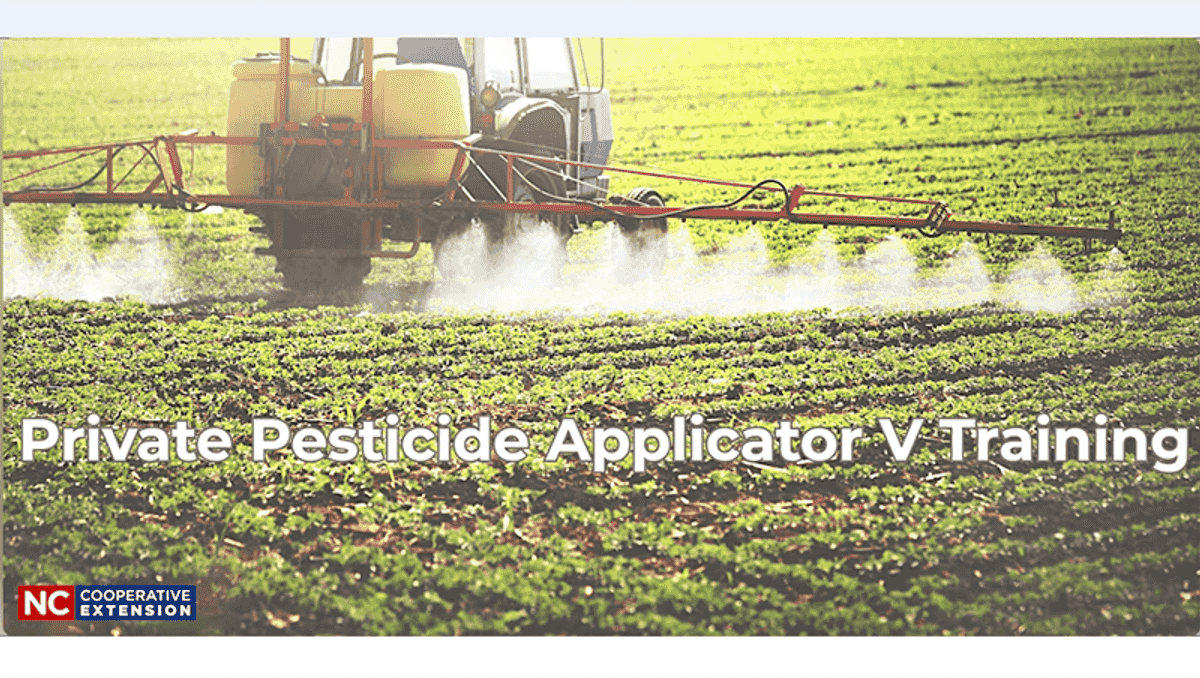 'V' training for private pesticide applicators announced