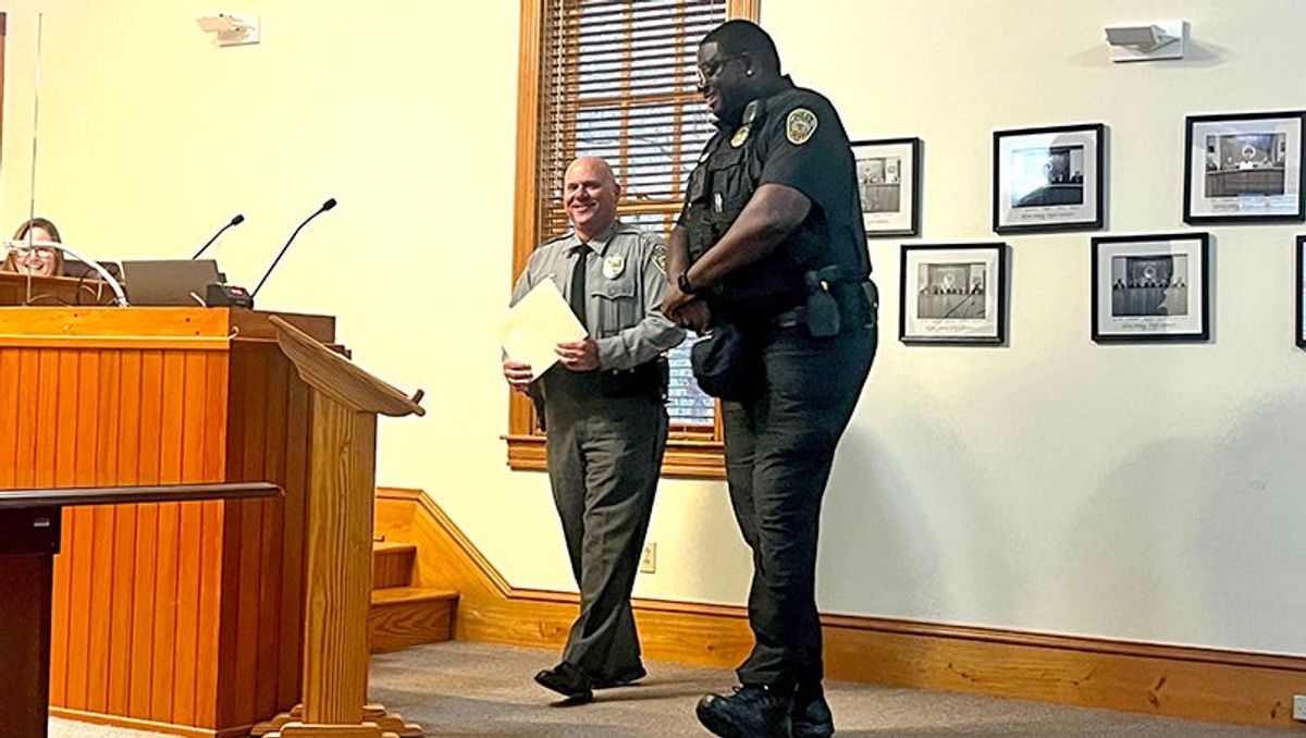 Kitty Hawk council welcomes Corey Morris, town's newest police officer