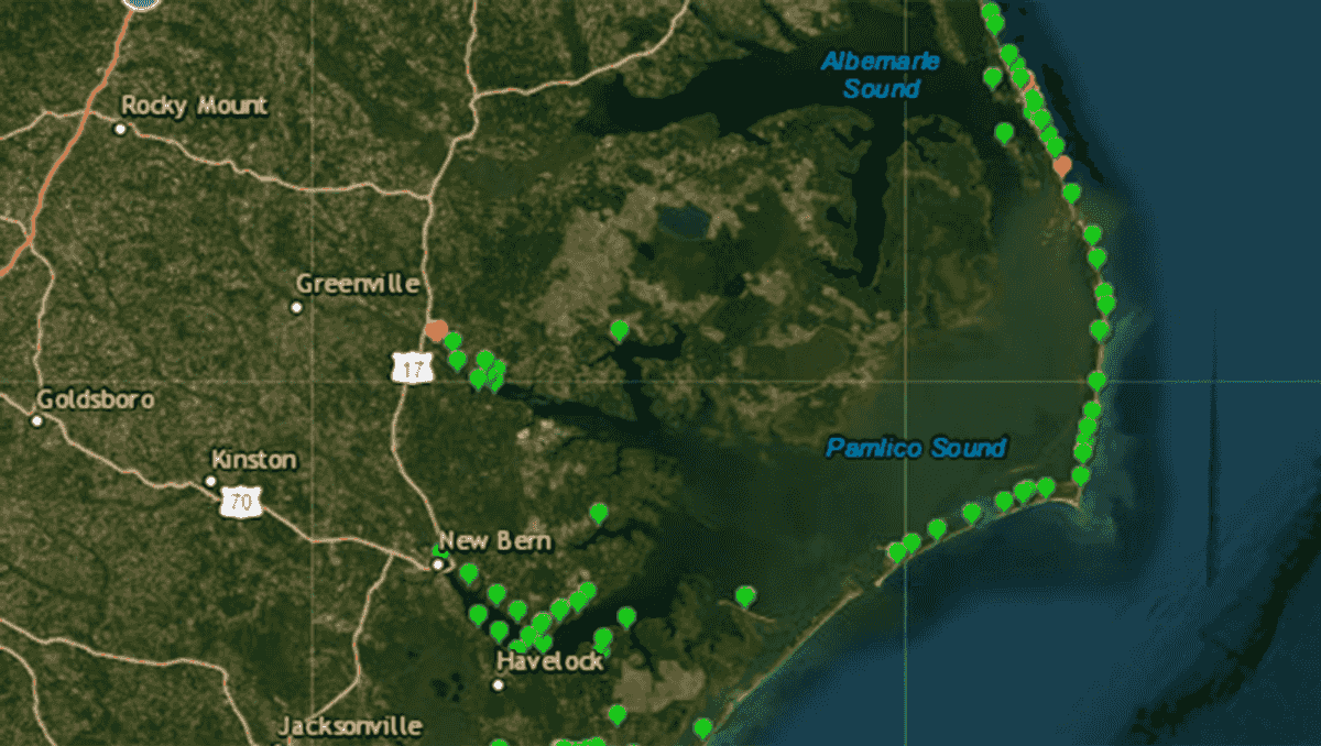 Swimming advisories issued for two soundside sites in Beaufort County ...
