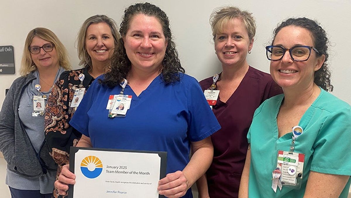Jennifer Pearce named Outer Banks Health Team Member of the Month