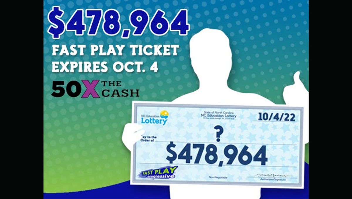 Winning Fast Play lottery ticket sold in eastern North Carolina worth ...