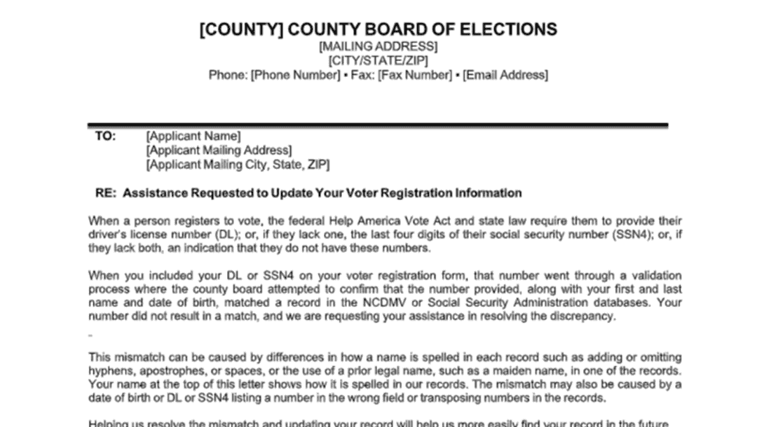 Dare Board of Elections shares state guidance on voter regis...