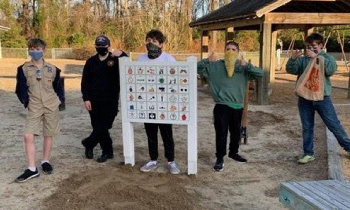 Eagle Scout project benefits Kitty Hawk Elementary students
