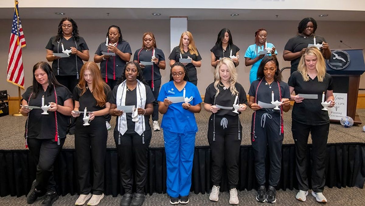 BCCC practical nursing graduates honored at pinning ceremony