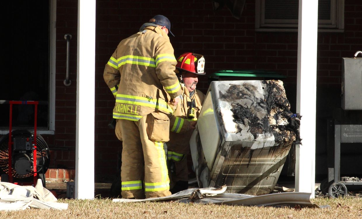 5 displaced after fire in clothes dryer damaged home