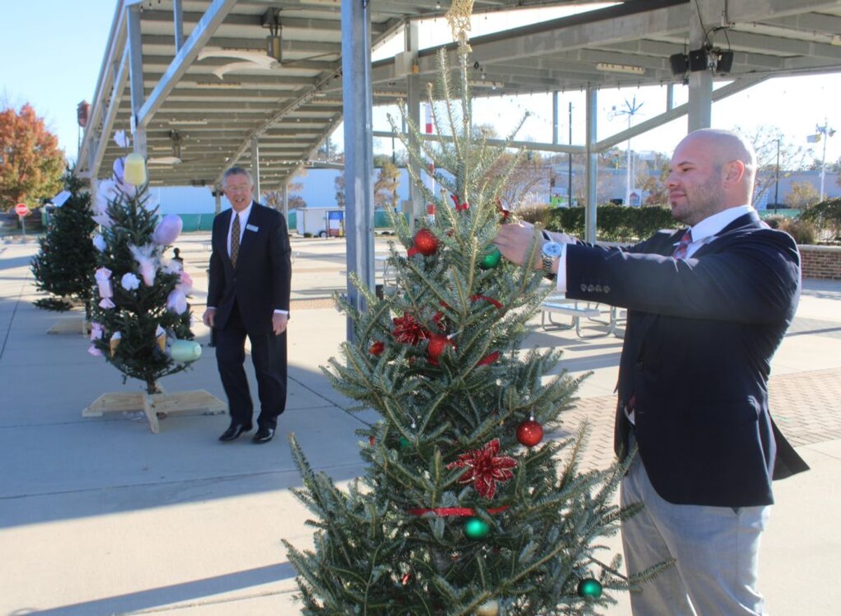 Businesses, organizations donate Christmas trees