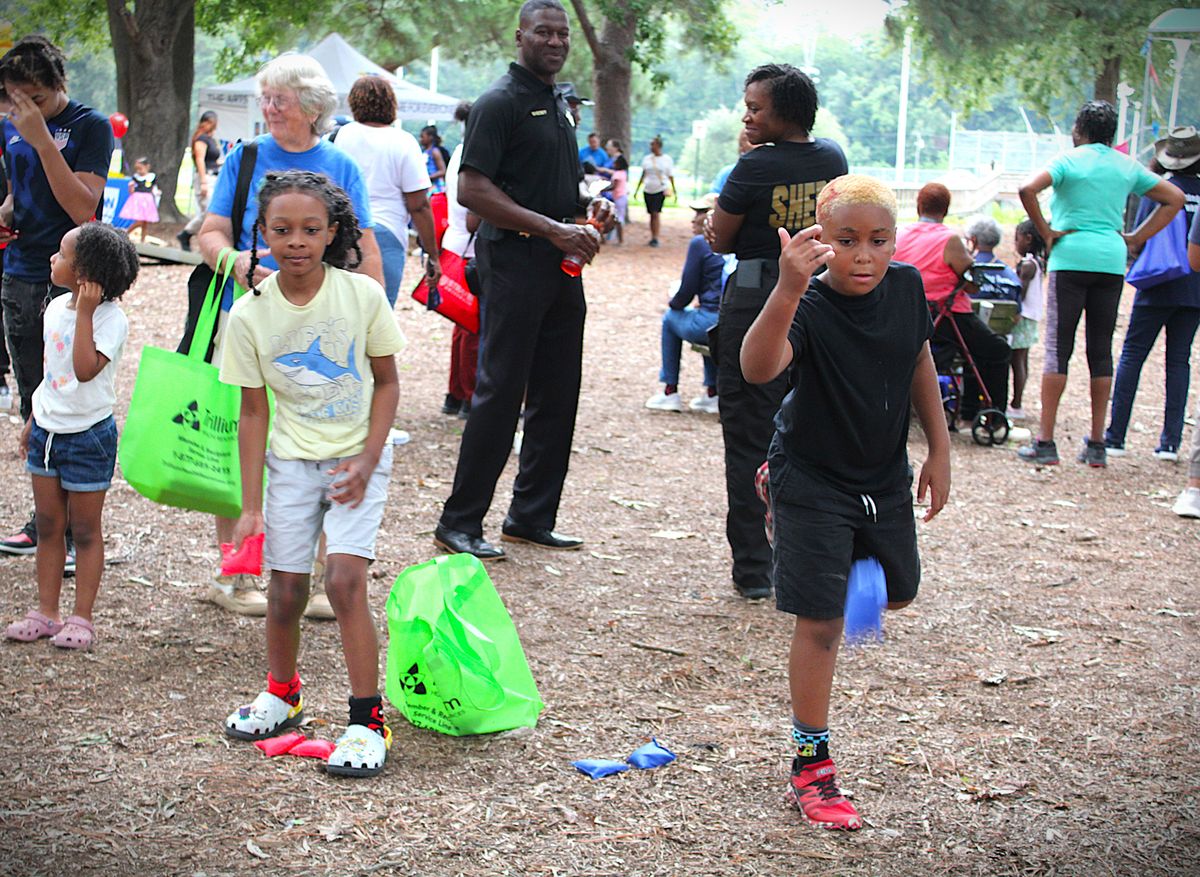 Folks enjoy National Night Out