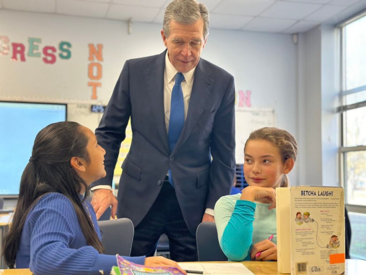 Gov. Cooper surprises students with ‘Blue Ribbon’ visit
