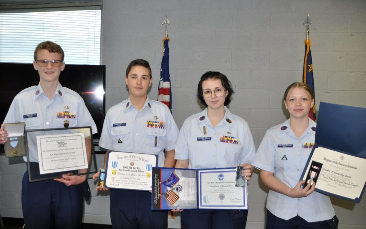 Civil Air Patrol squadron honors Cadets of the Year