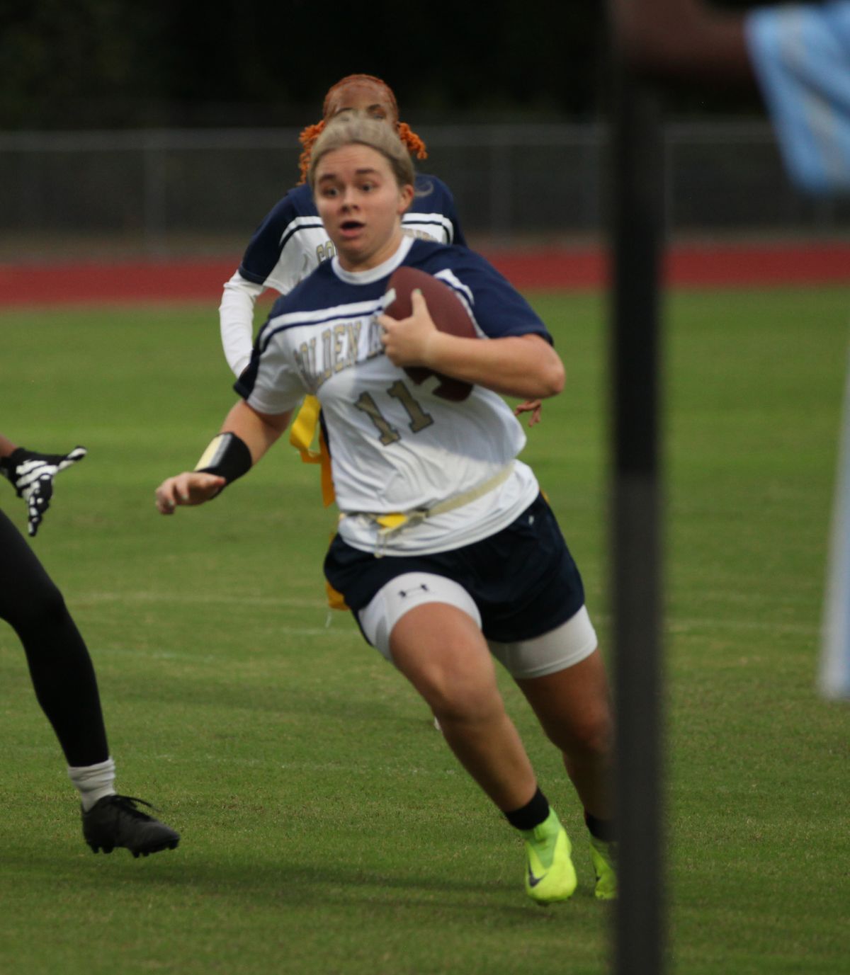 GIRLS FLAG FOOTBALL: Gryphons deny Ladybirds unbeaten season...