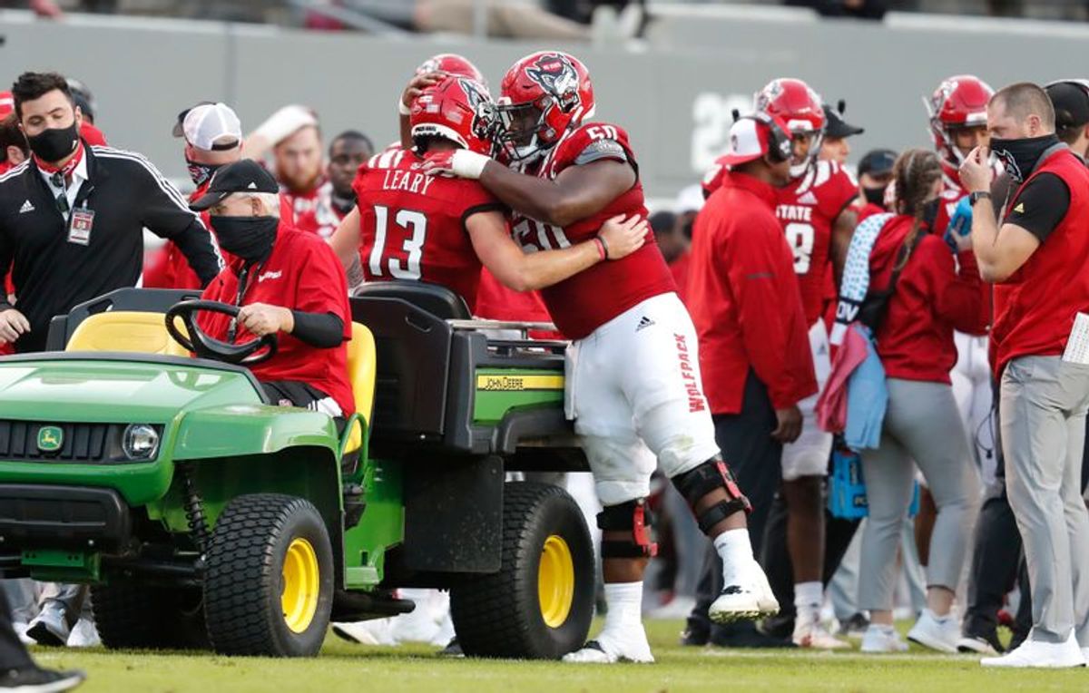 NC State QB Leary opens up about injury, comeback