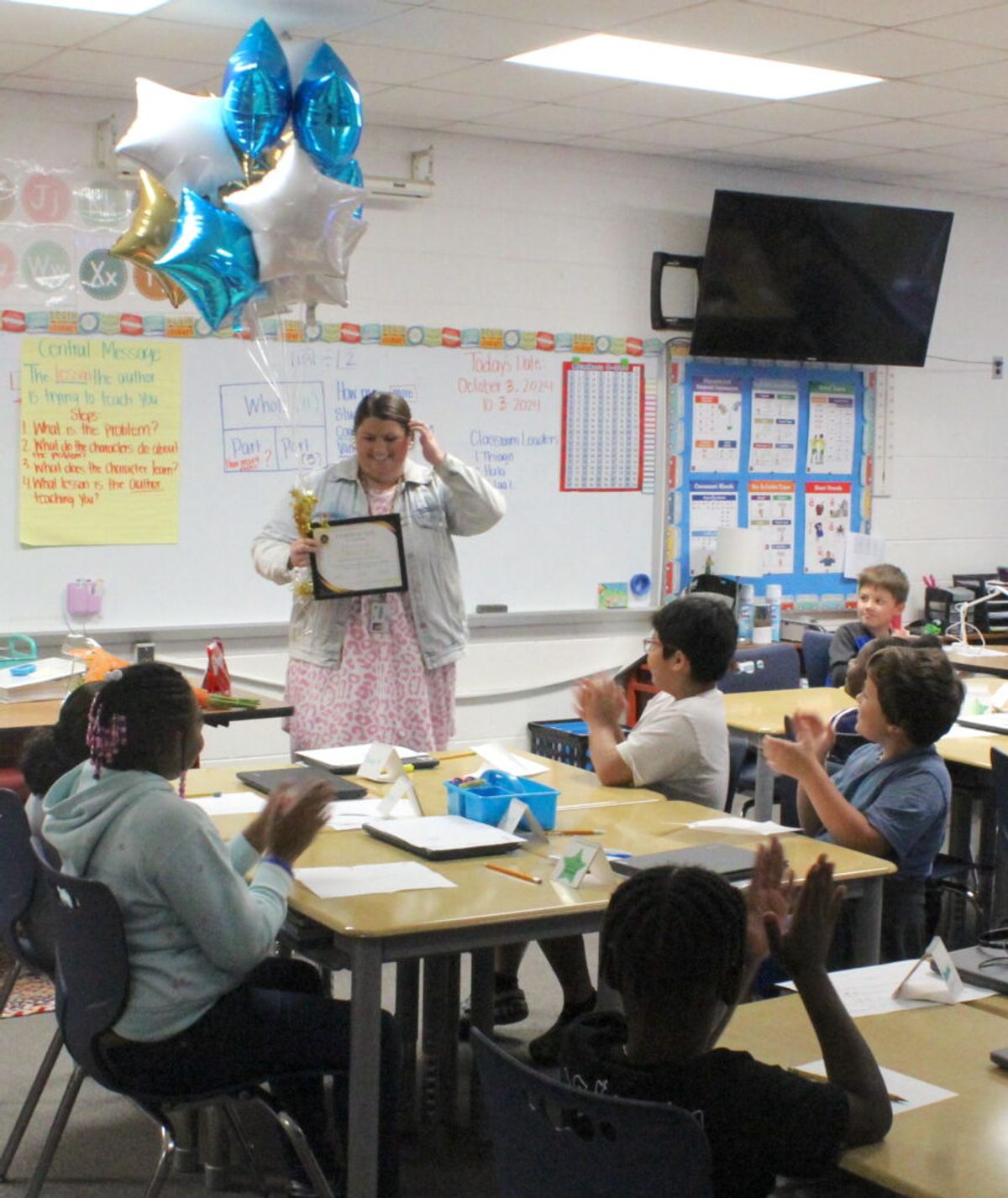 ‘I love my children’: Taylor Capps named Beginning Teacher of the Year