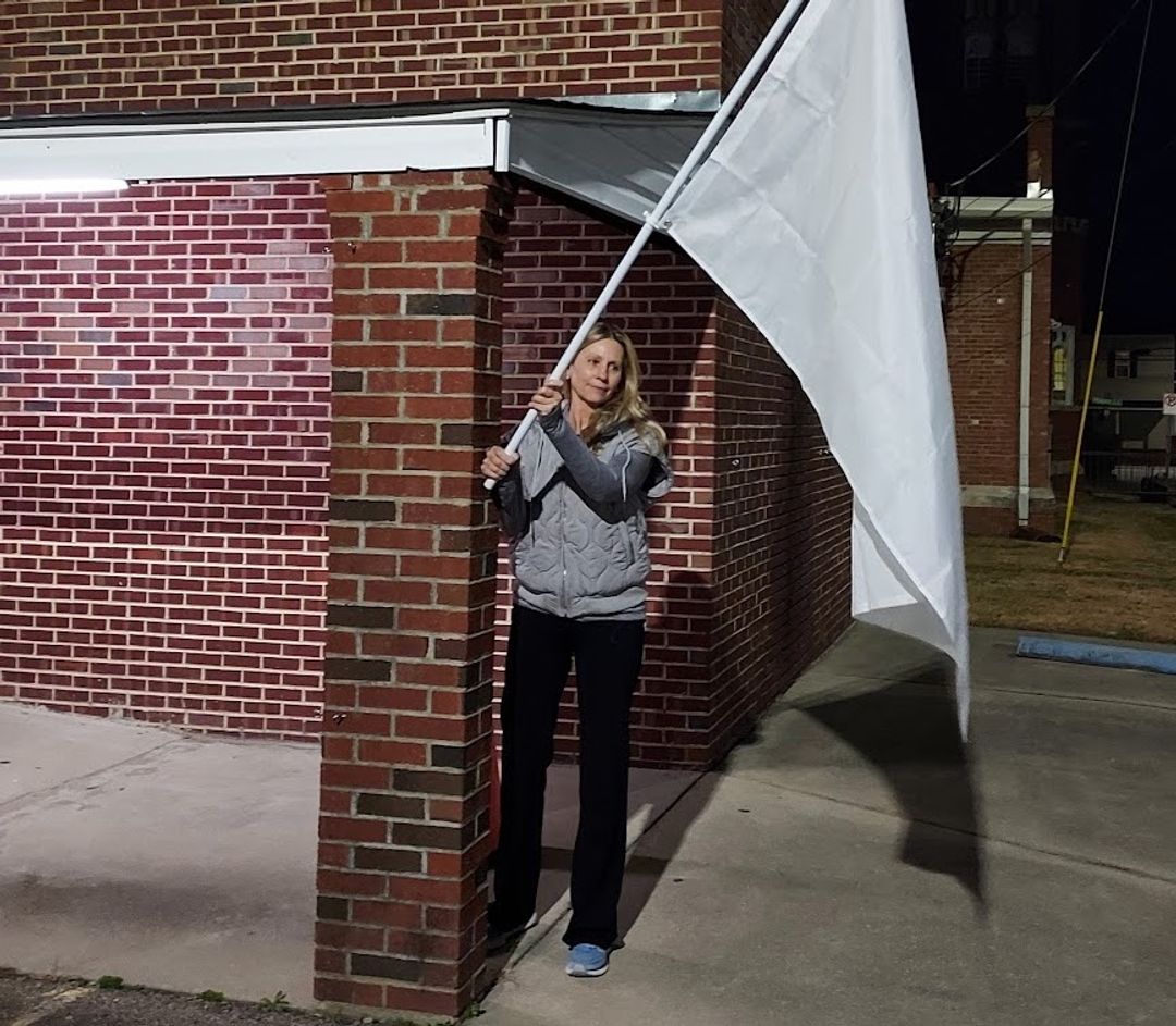 White flag goes up when temperatures dangerously low