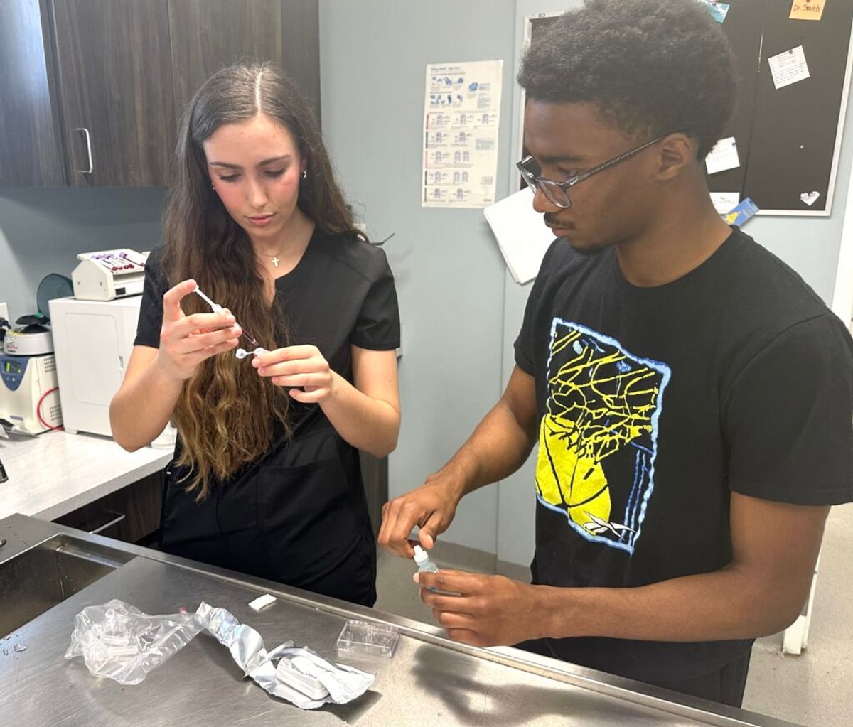 Students explore vet careers at local business