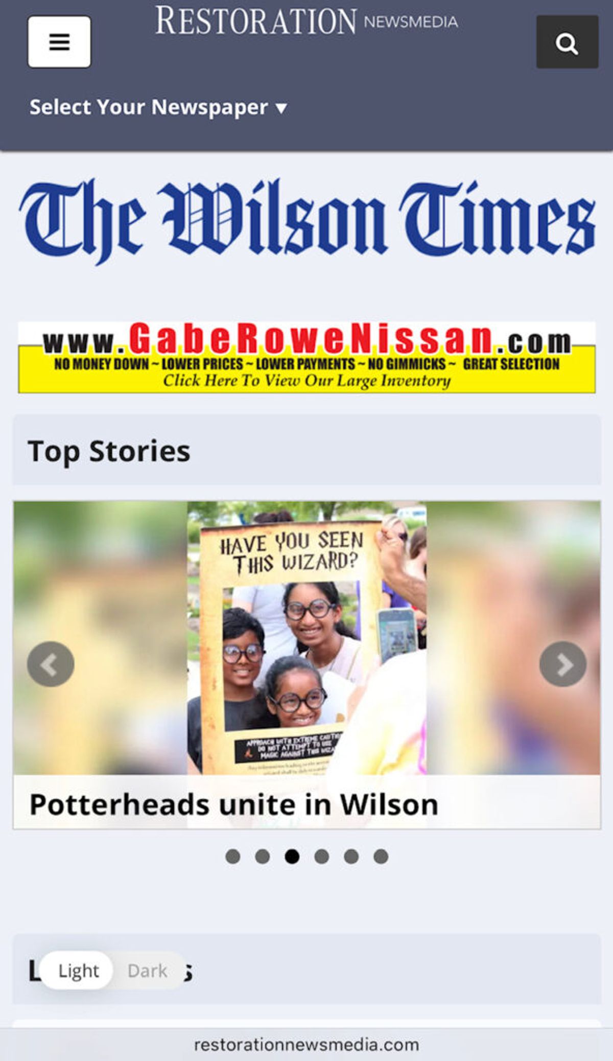 Wilson Times launches new website