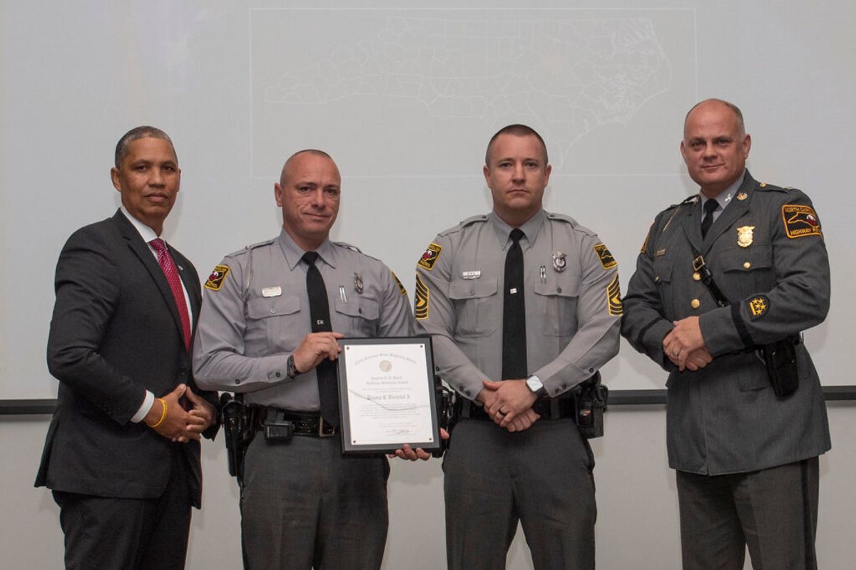 Wilson’s state troopers honored for reducing crashes